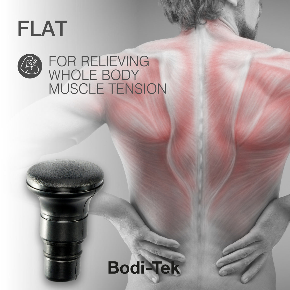 Flat attachment for Deep Tissue Sports Massager - Bodi-Tek